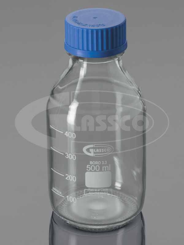 FLACON ISO EN VERRE CLAIR AVEC COL A VIS | Labomaster Algérie