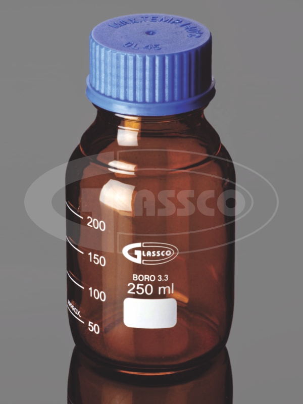 FLACON ISO EN VERRE AMBREE AVEC COL A VIS | Labomaster Algérie